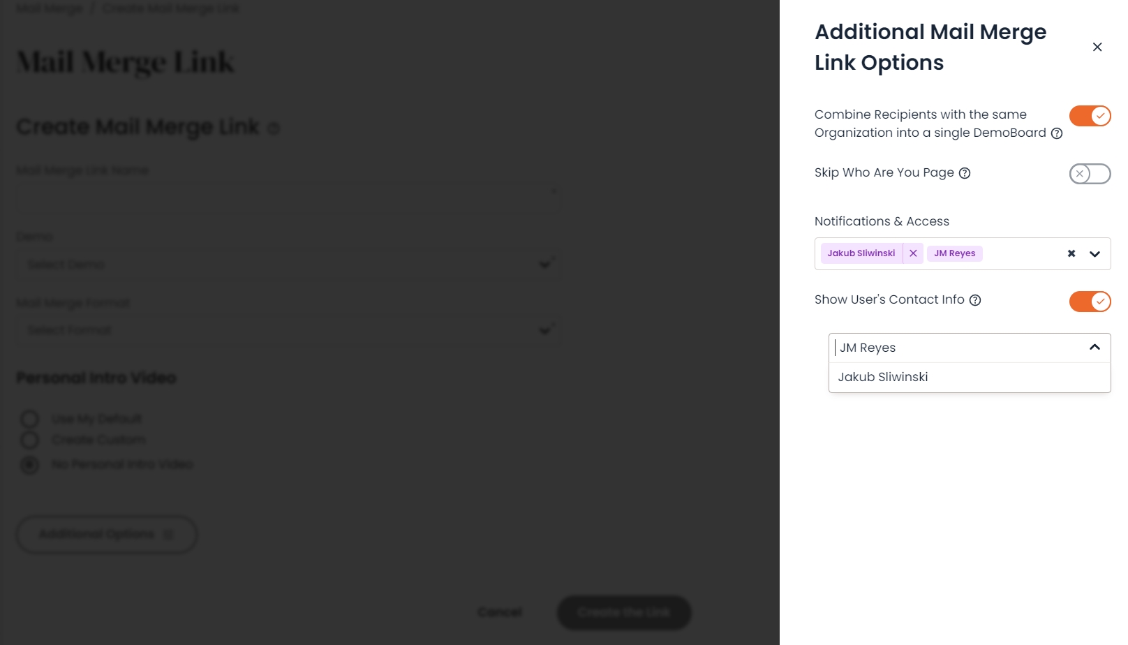 Intro to Creating a Mail Merge Demo Link