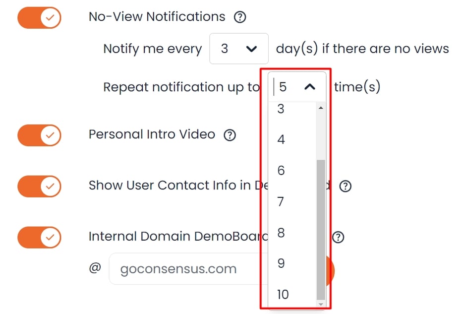 DemoBoard No-view Notifications