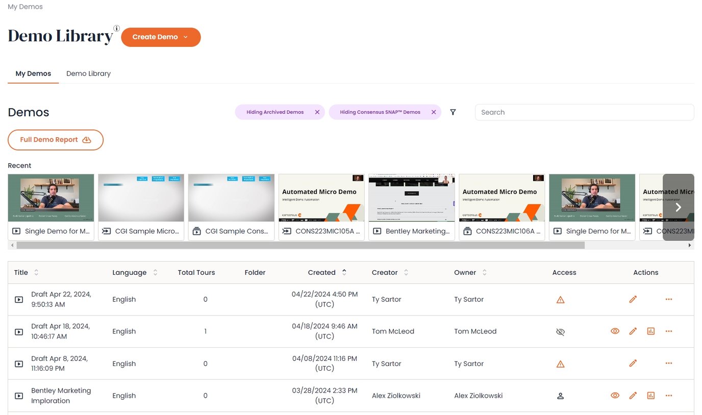Setting Up Your Demo Library