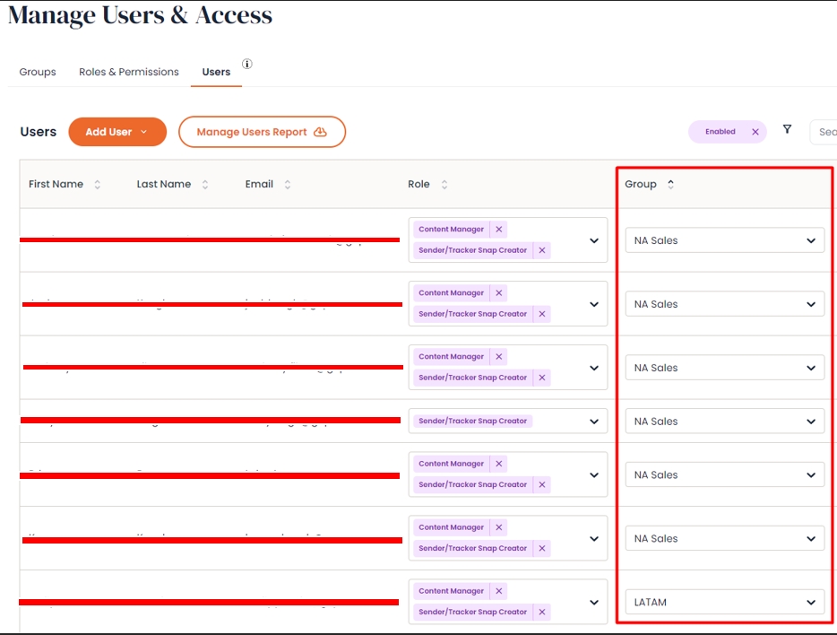 How to filter your Manage Users Page for Easy Management
