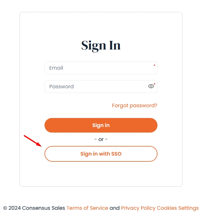 Setting up Consensus SSO Authentication (SAML 2.0)