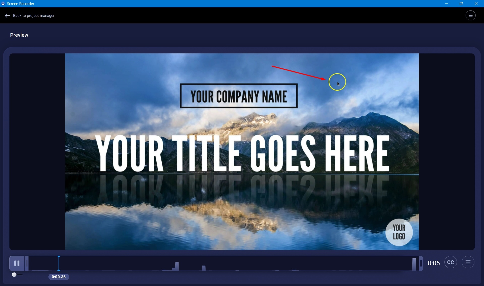 How to Add a Title Page Using ScreenPal