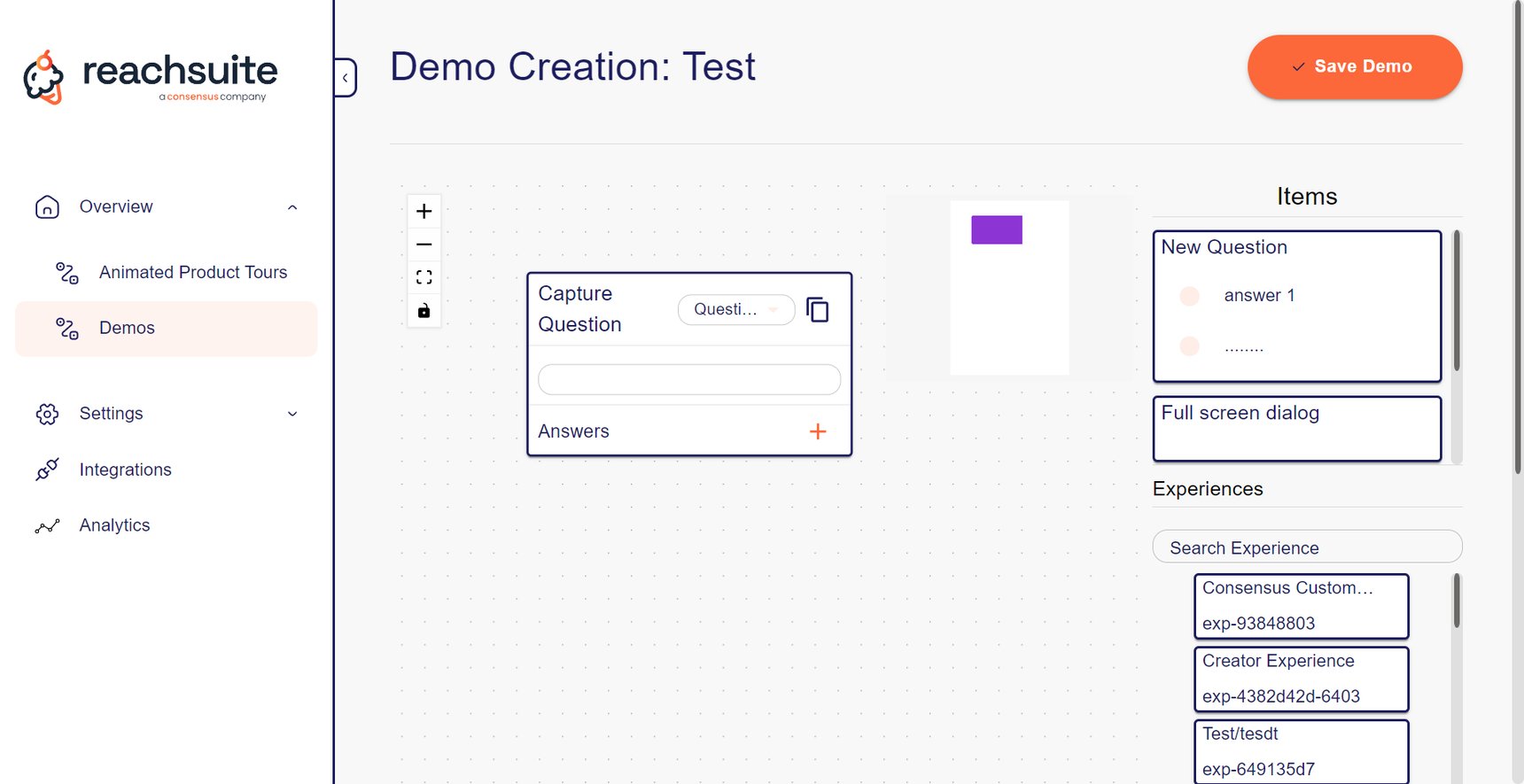 ReachSuite Dashboard Overview Navigation