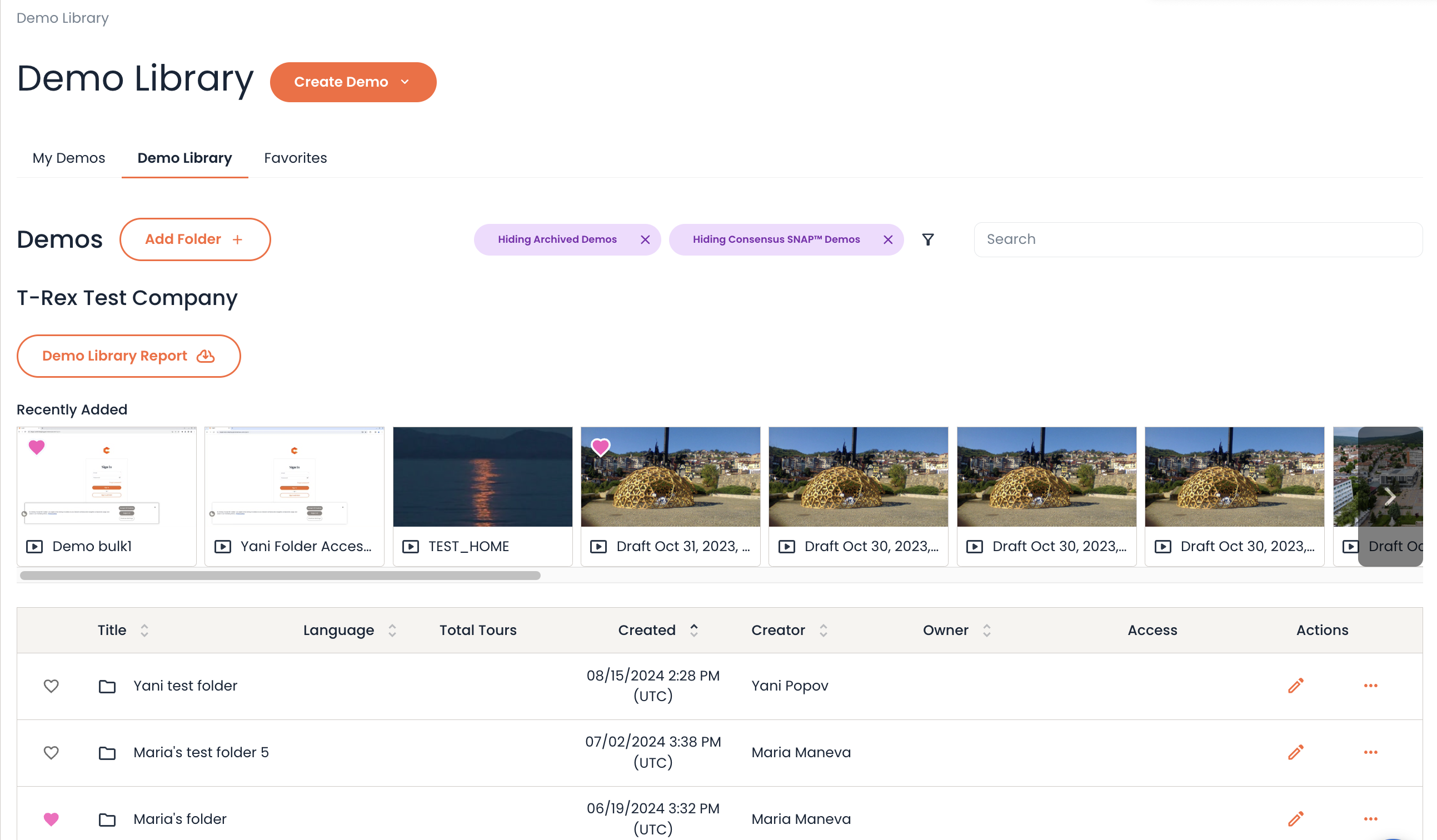 Setting Up Your Demo Library